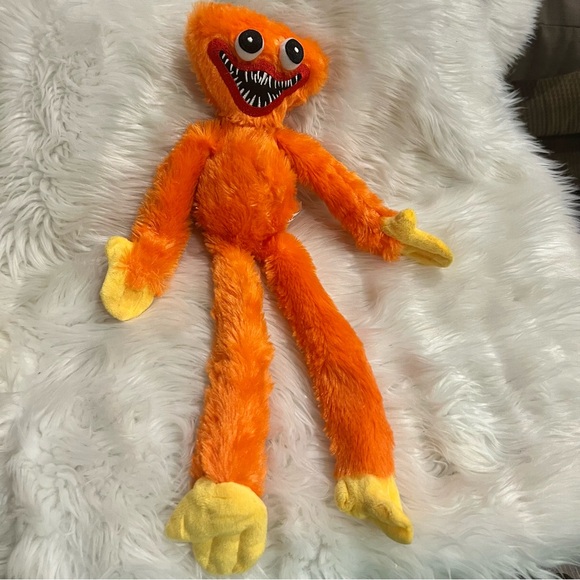 poppy playtime | Toys | Orange Huggy Wuggy Poppy Playtime Plush Stuffed ...